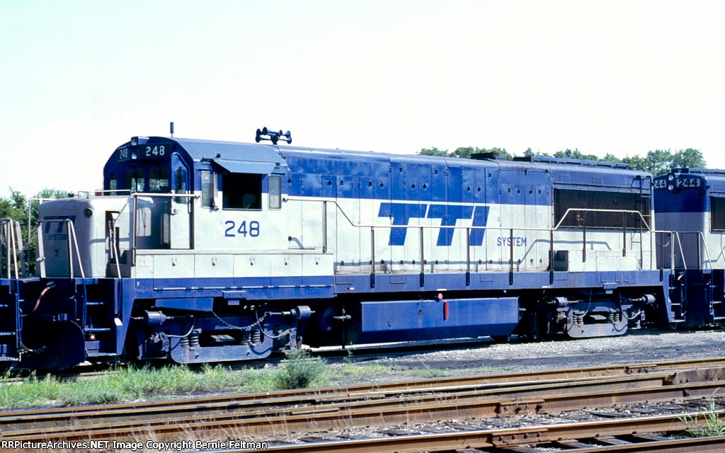 Transkentucky Transportation U28B #248, in the former L&N yard,